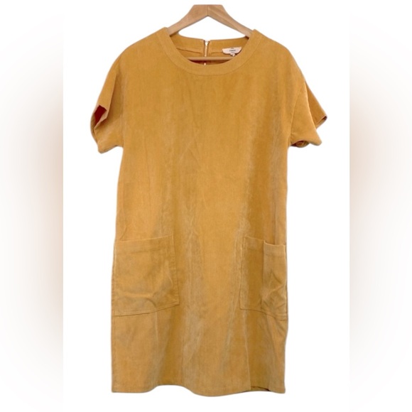 entro | Dresses | Entro Golden Boxy Cut A Corduroy Dress | Poshmark